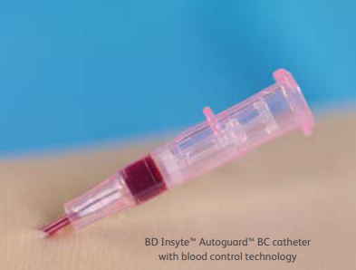 IV Catheter - BD Insyte Autoguard™ with Instaflash and Blood Control ...