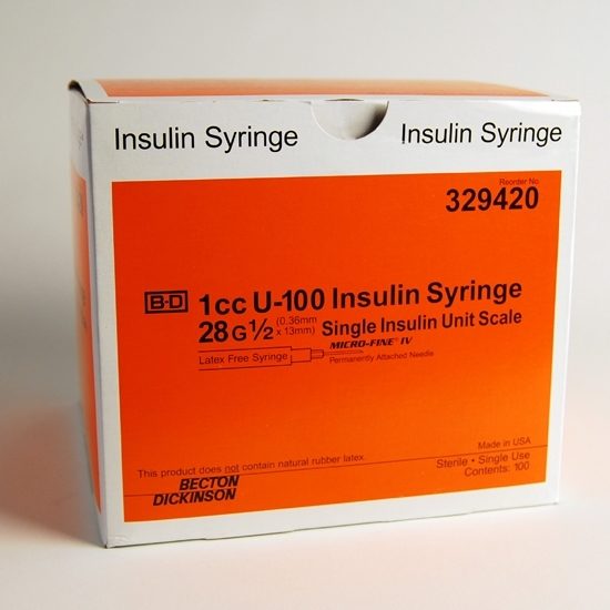 1cc Insulin Syringe, BD Micro-Fine™ | McGuff