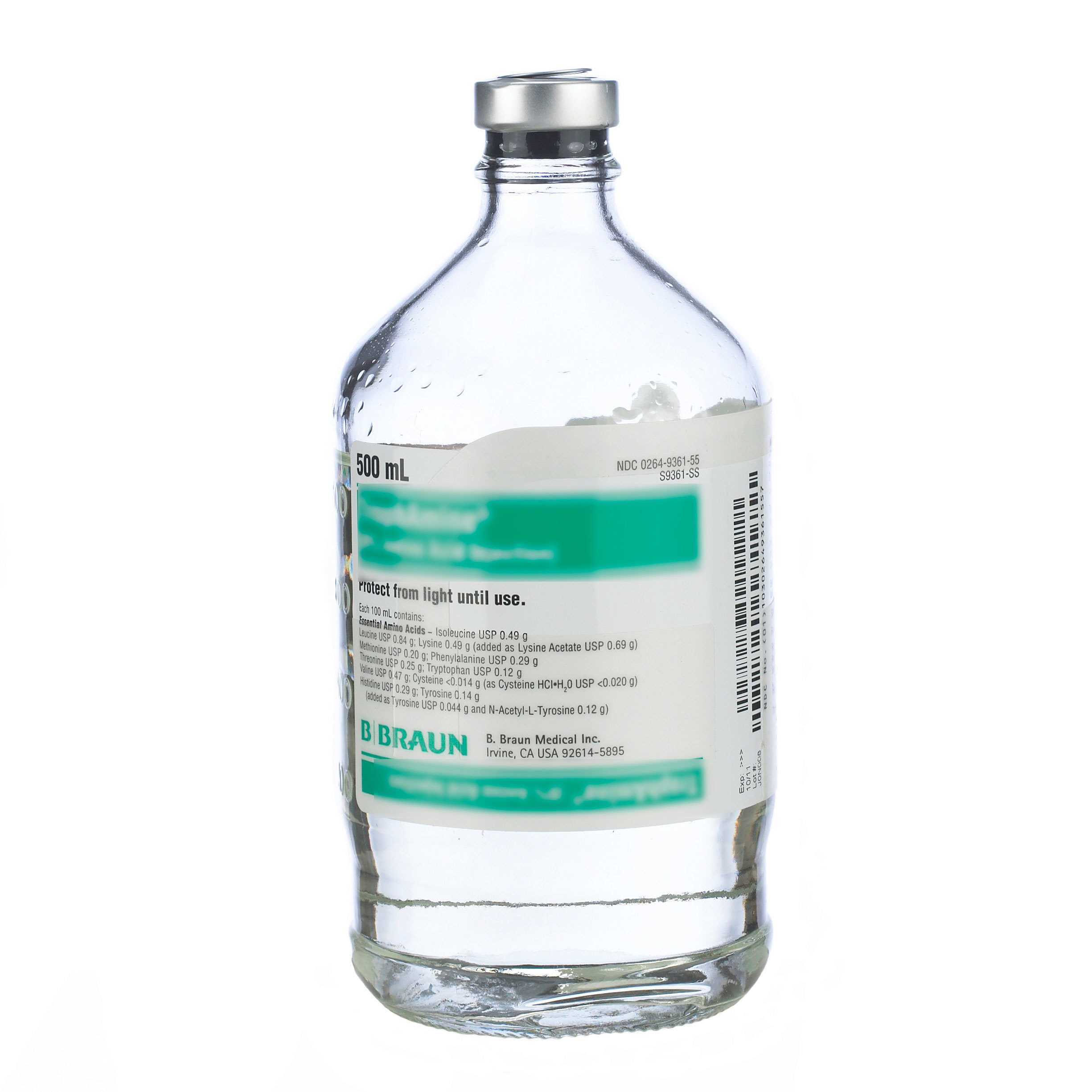 Amino Acid 8% Hepatamine, Glass 500mL, 6/Case | McGuff