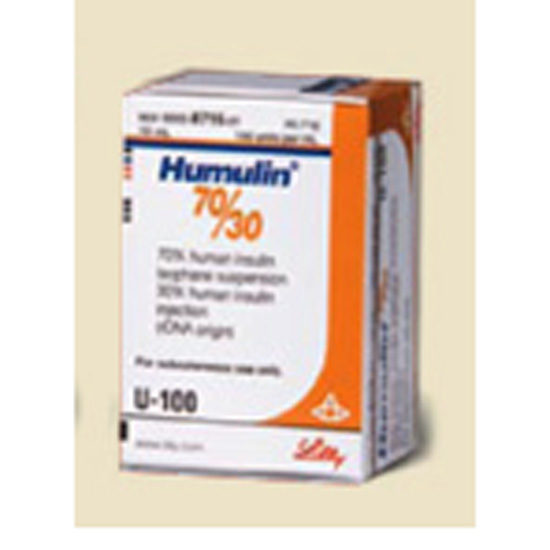 Insulin Humulin®, (Human Insulin), 70/30, 100U/mL, MDV, 10mL Vial | McGuff