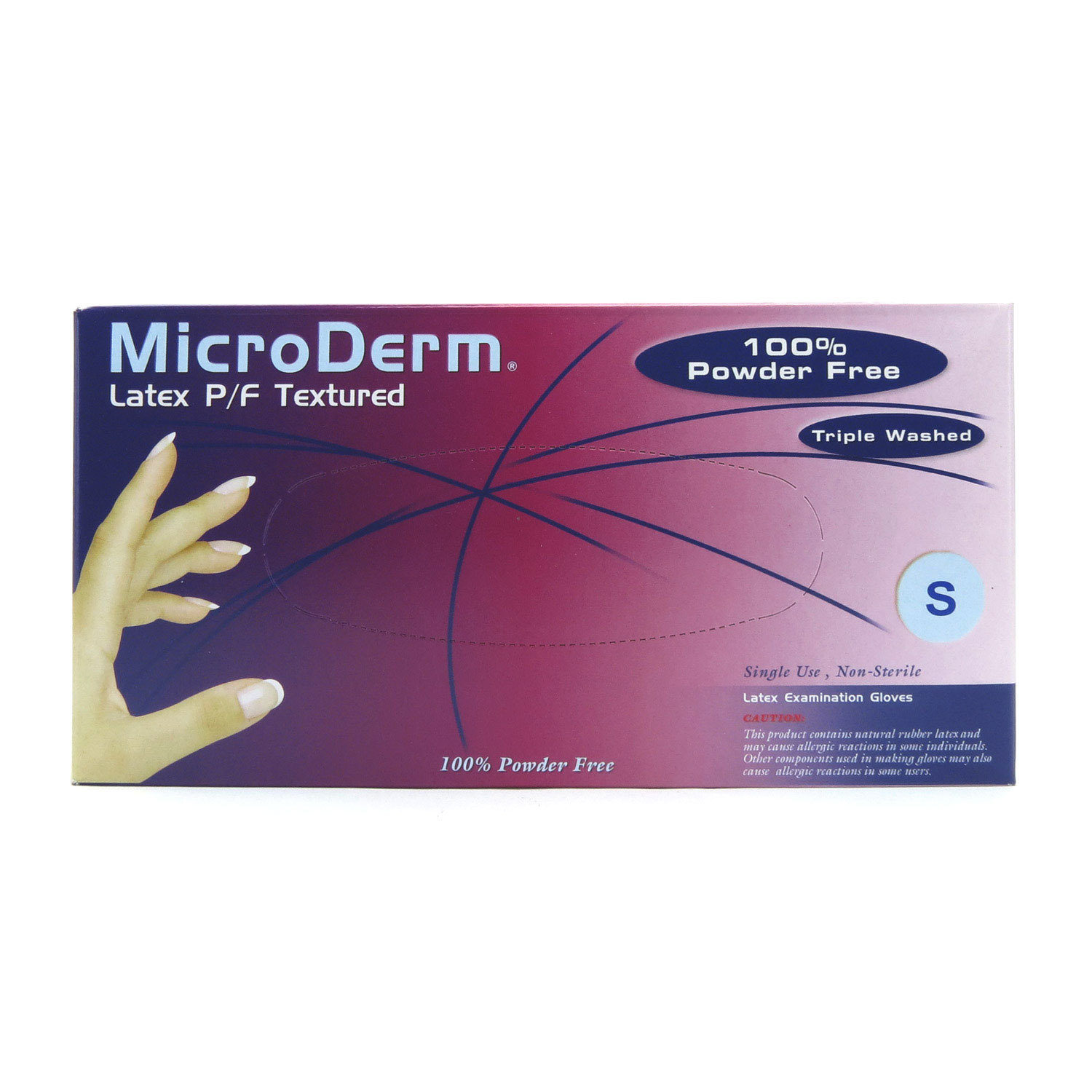 Gloves, Exam, Latex, Powder-free, Ivory, MicroDerm, 100/Box | McGuff