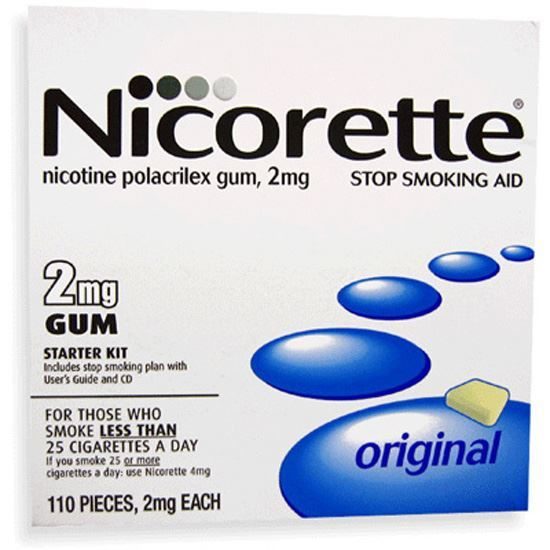 Nicotene Gum, Starter Kit Chewing Gum, 2mg, 110 pieces/Box | McGuff