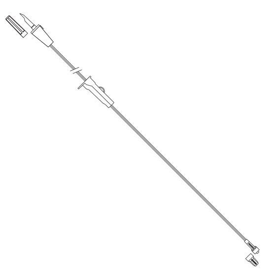 IV Transfer Set, Luer-Lock, Vented, 72", 50/Case | McGuff