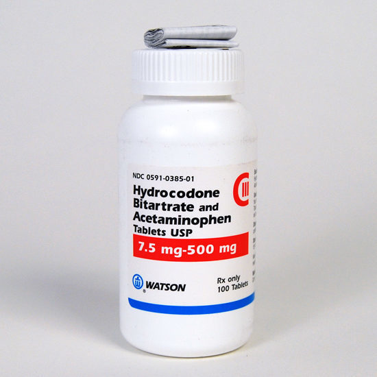 Hydrocodone/Apap [C-III], 7.5/500, 100 Tablets/Bottle | McGuff