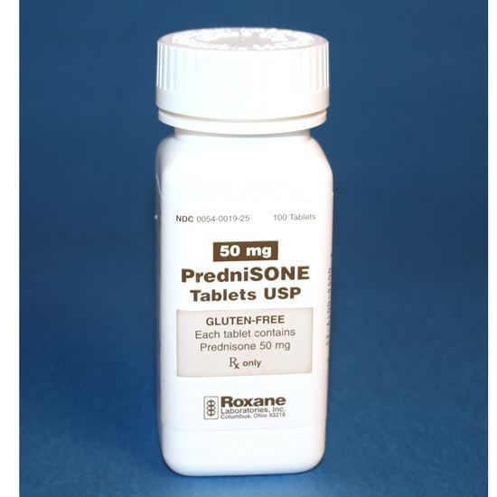 Prednisone, 50mg, 100 Tablets/Bottle | McGuff