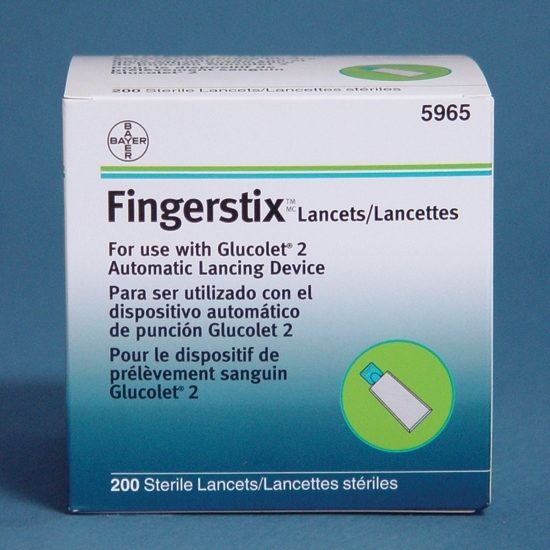 Lancet, Fingerstix, Glucolet 2, 200/Box | McGuff