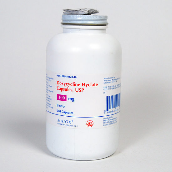 Doxycycline Monohydrate, 100mg, 50 Capsules/Bottle | McGuff