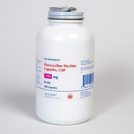 Doxycycline Monohydrate, 100mg, 50 Capsules/Bottle | McGuff