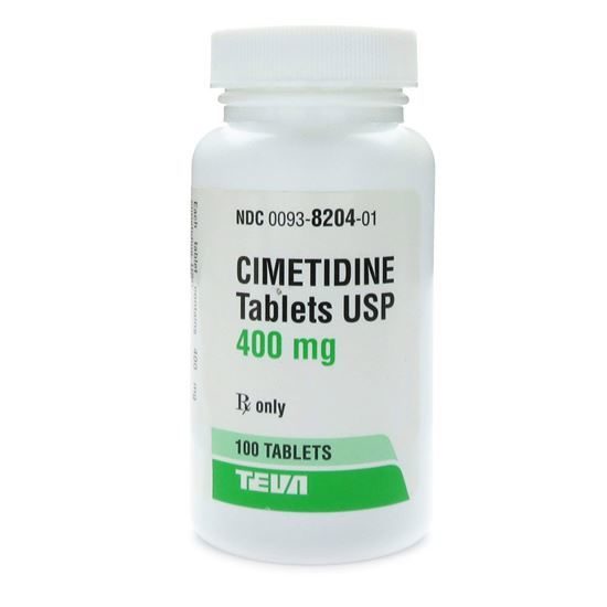 Cimetidine, 400mg, 100 Tablets/Bottle | McGuff
