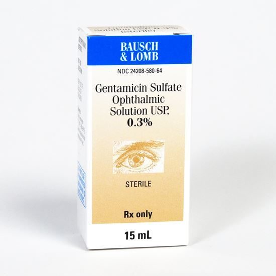 Gentamicin, 0.3%, Ophthalmic Drops, 15mL Bottle | McGuff