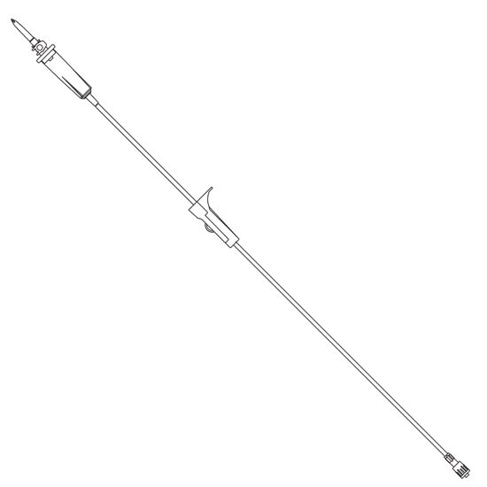 IV Set, Basic, Universal Spike, 15 drops/mL, SPIN-LOCK® Connector, w/o ...