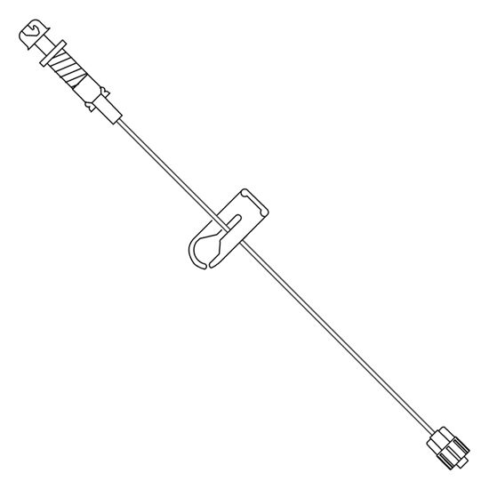 BBraun™ IV Extension Set, Micro Bore 7" Tubing With 1 Safeline® Needle ...