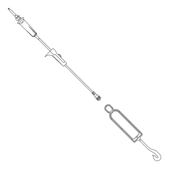 IV Secondary Set, Universal, with Spin-Lock™, 40", 50/Case | McGuff