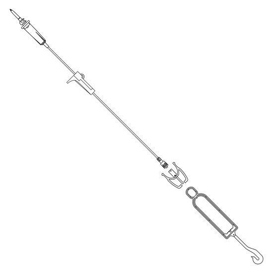 IV Secondary Set, Universal, with Safeline™ Cannula, Spin-Lock™, 49 ...