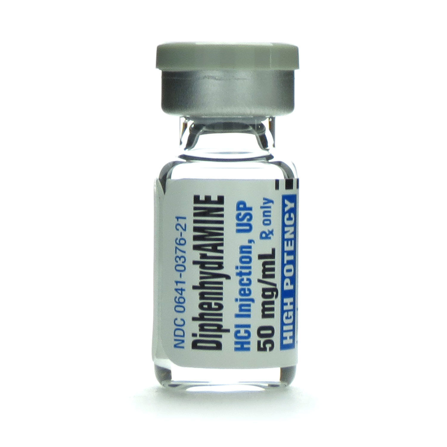 Diphenhydramine HCl, 50mg/mL, SDV, 1mL, 25 Vials/Tray | McGuff