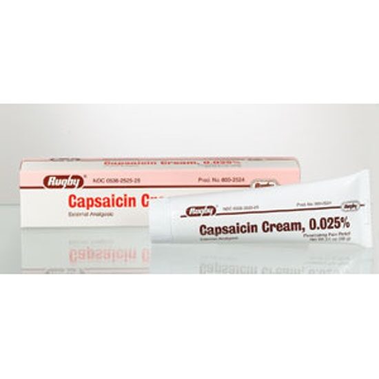 Capsaicin, 0.025%, Cream, 60gm Tube | McGuff