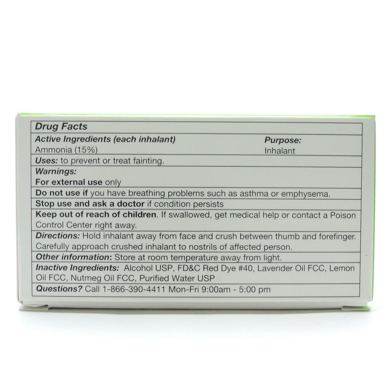 Ammonia Inhalant, Aeromatic, 0.3mL Ampule, 10/Box | McGuff