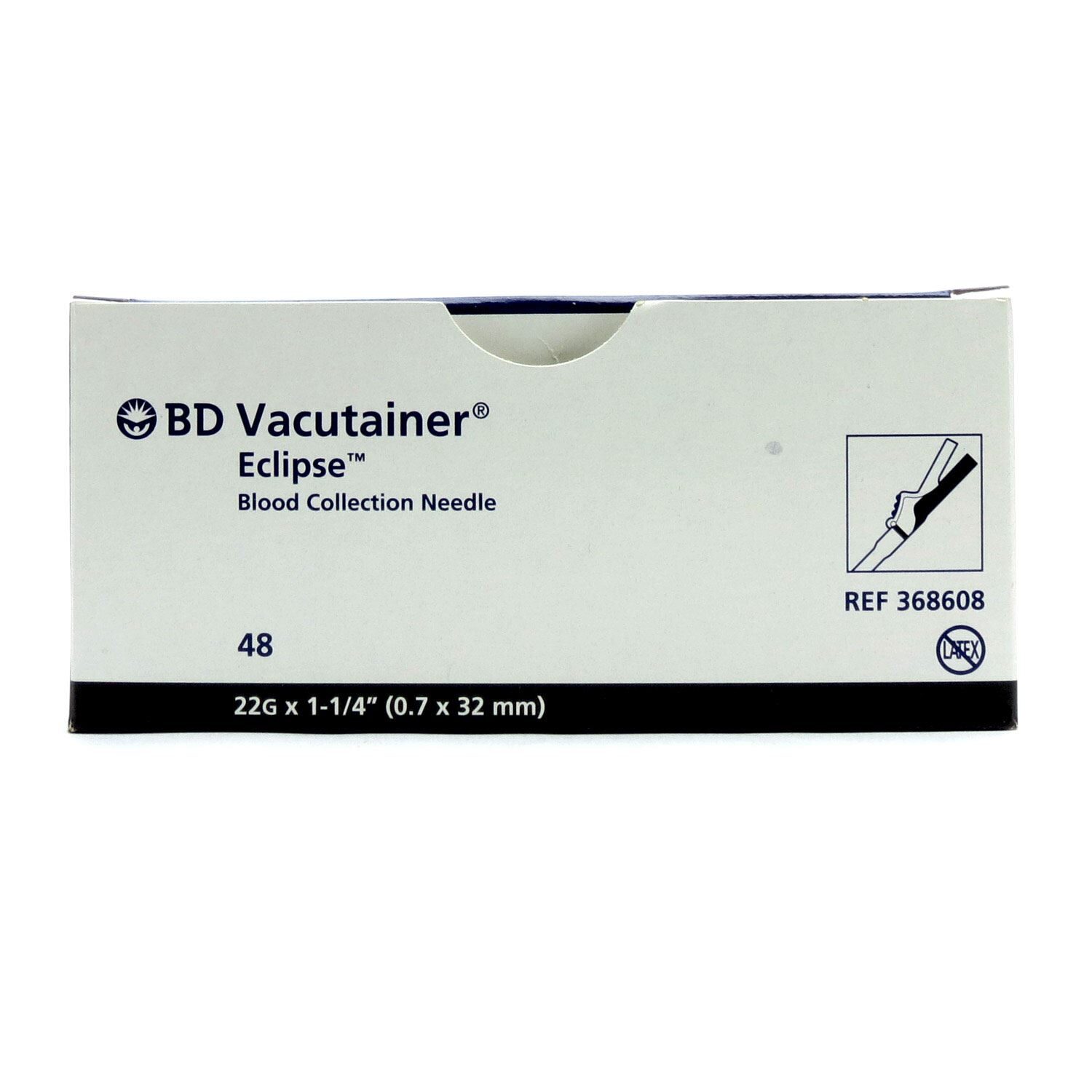 BD Vacutainer® Eclipse™ Blood Collection Needle, 22G x 1-1/4" Black ...
