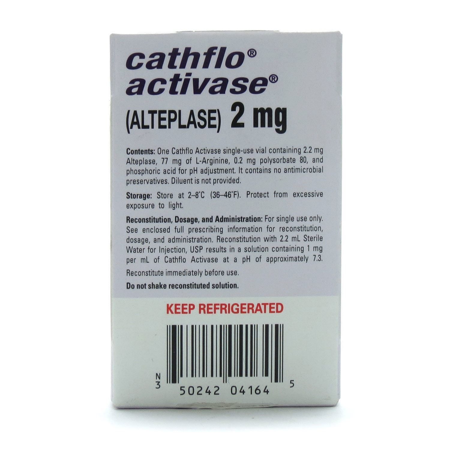 Cathflo® Activase® (Alteplase), Powder, 2mg/Vial, 2mL Vial | McGuff
