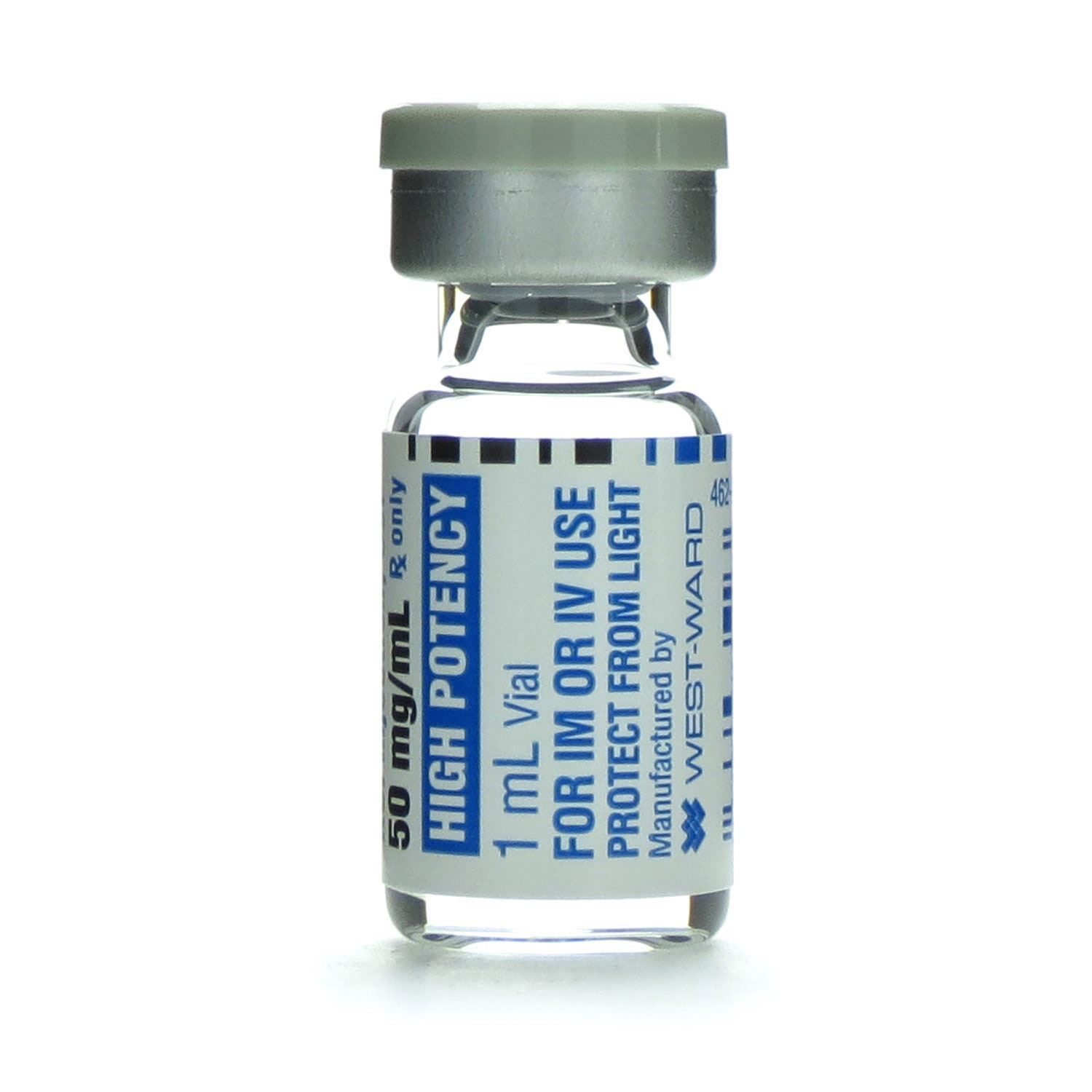 Diphenhydramine HCl, 50mg/mL, SDV, 1mL, 25 Vials/Tray | McGuff