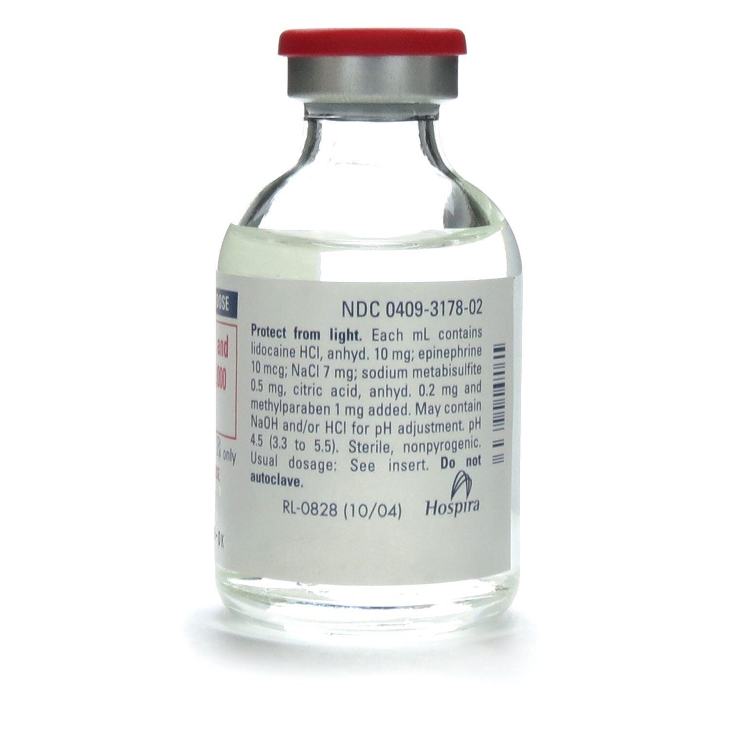 Lidocaine HCl 1% and Epinephrine Injection 30mL MDV | McGuff
