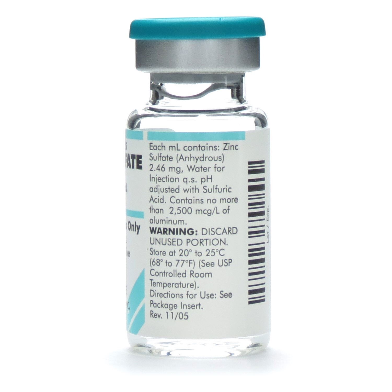 Zinc Sulfate Trace Element, Single Dose Vial, Each | McGuff