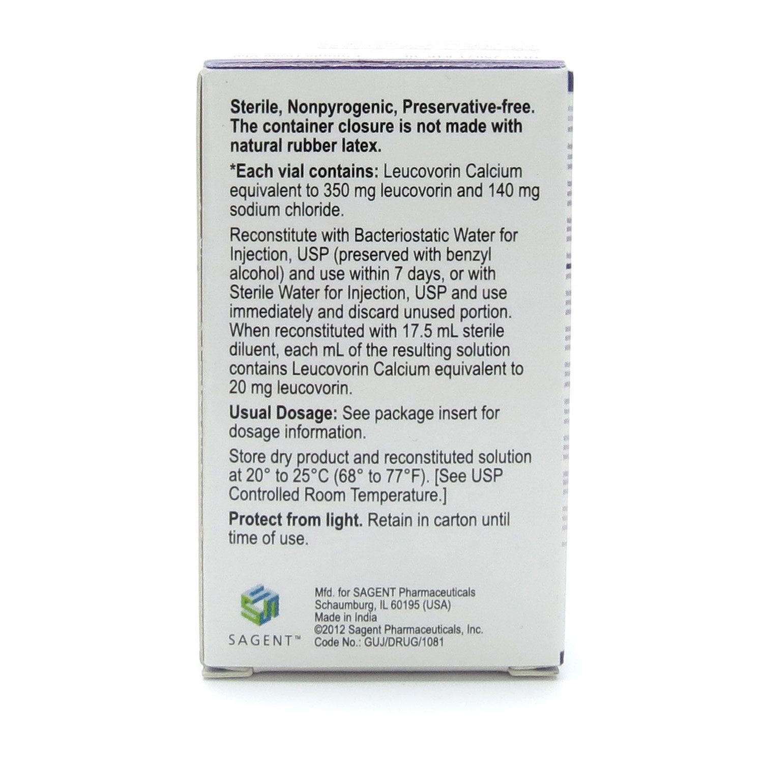 Leucovorin Calcium Injection, Single Dose Vial | McGuff