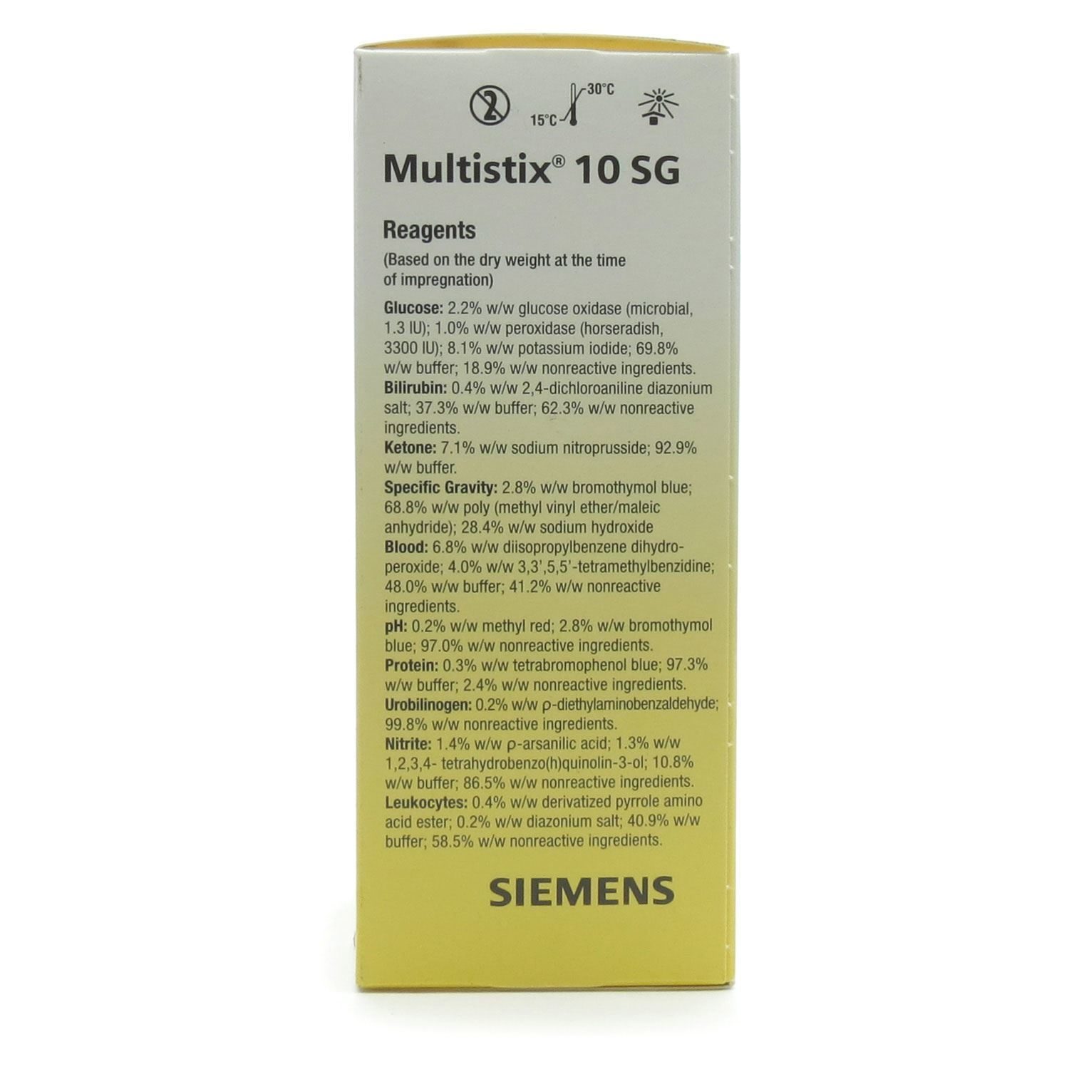 Multistix® 10 SG Reagent Test Strips for Urinalysis, 100/Box | McGuff Multistix® 10 SG Reagent Test Strips for Urinalysis, 100/Box | McGuff