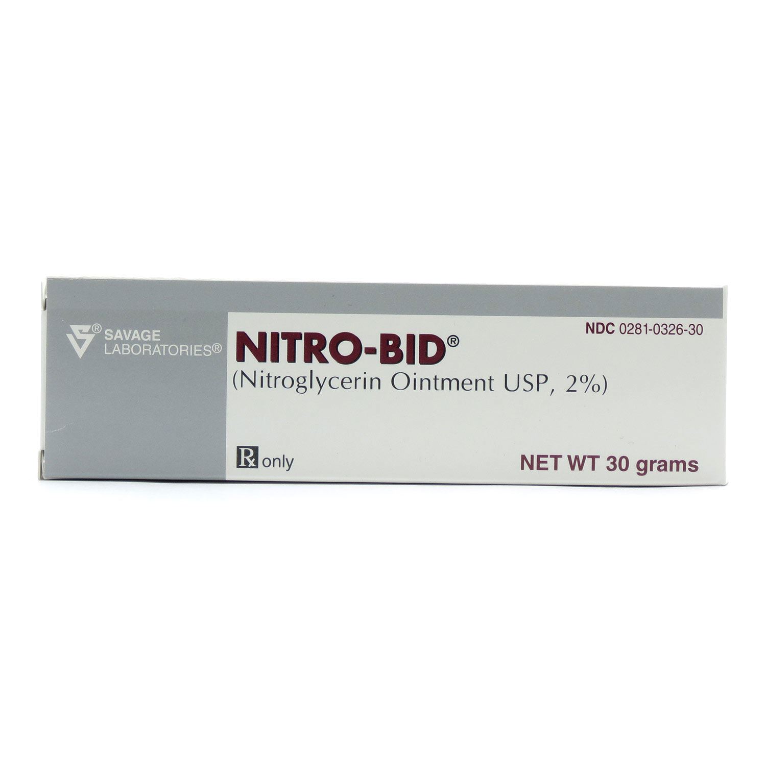 Nitro-Bid Nitroglycerin 2% Ointment 30 g | McGuff