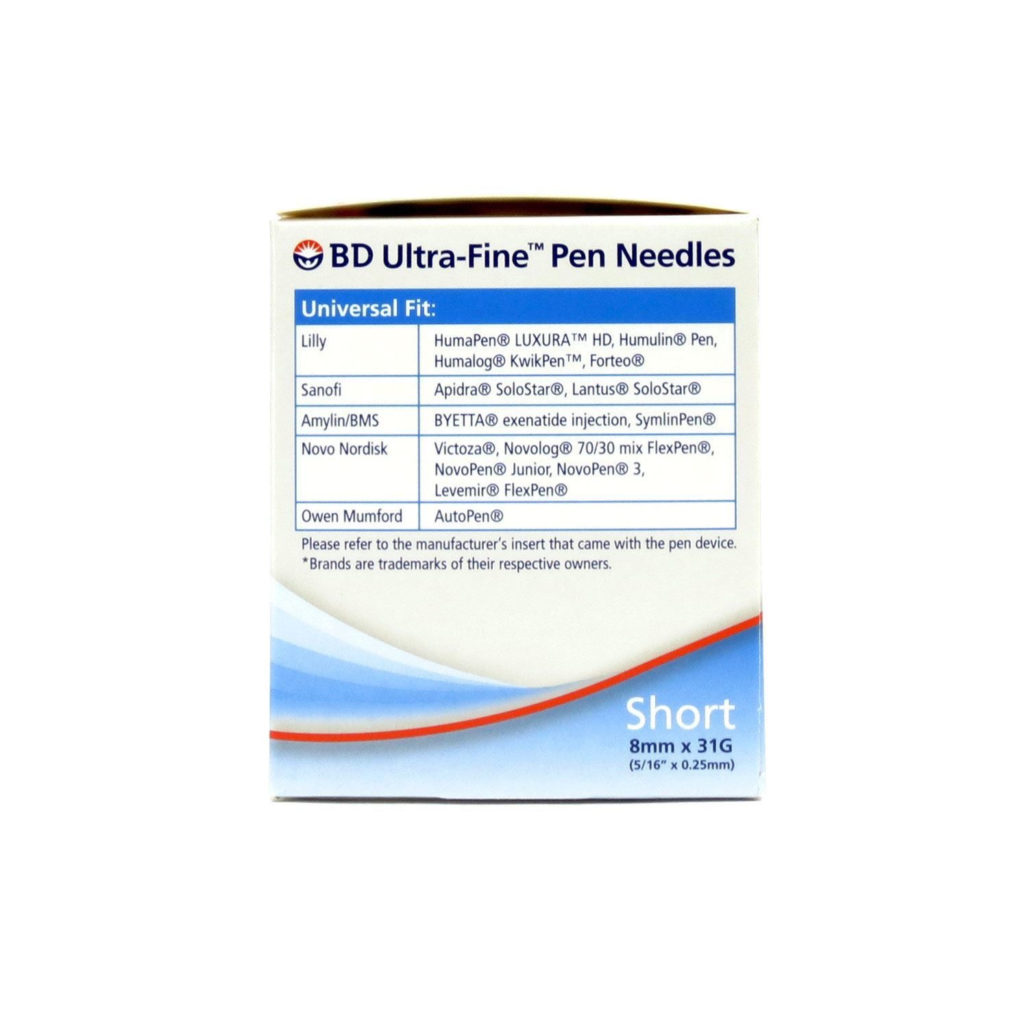 31G x 8mm Pen Needles, Insulin, Ultra-Fine III™, 100/Box | McGuff