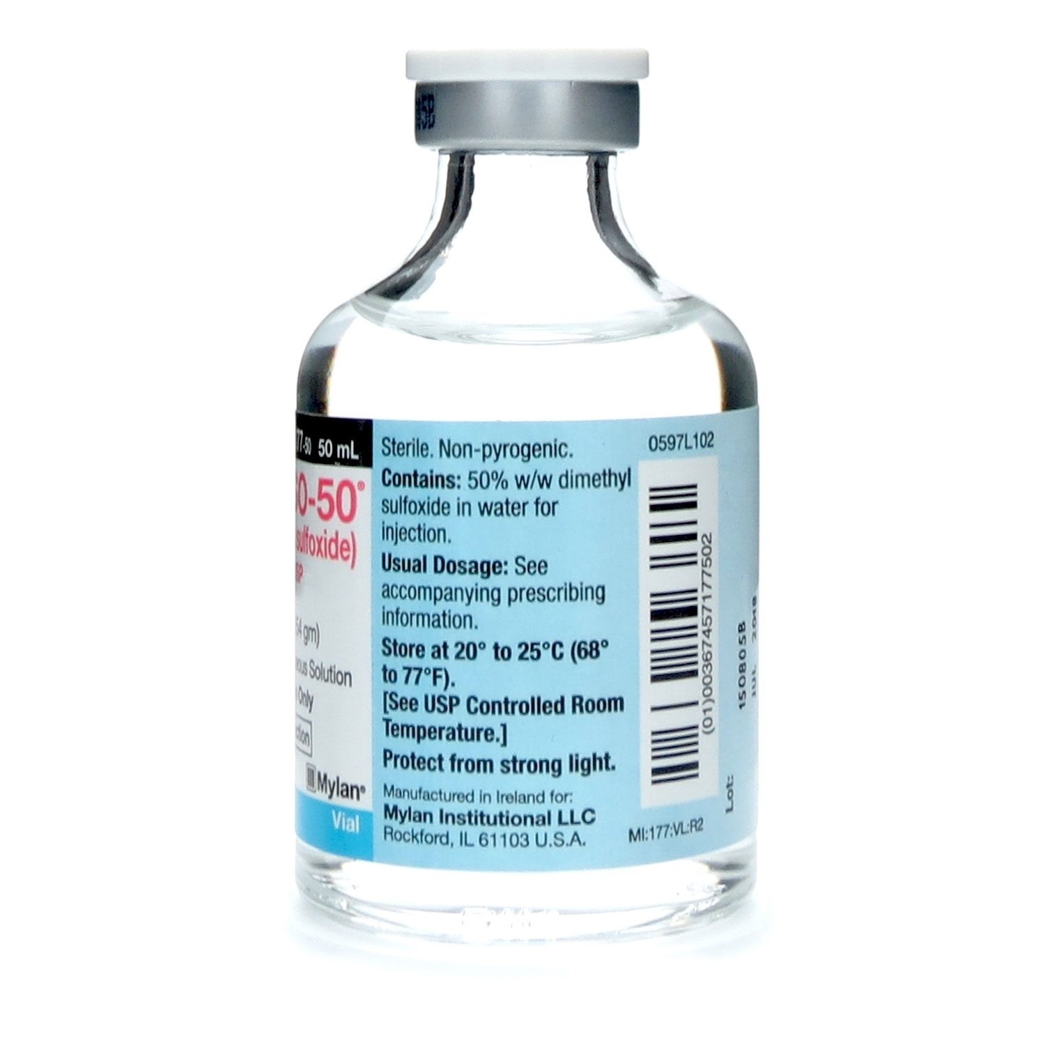 DMSO 50% (Rimso-50), Sterile, 50mL Bottle | McGuff