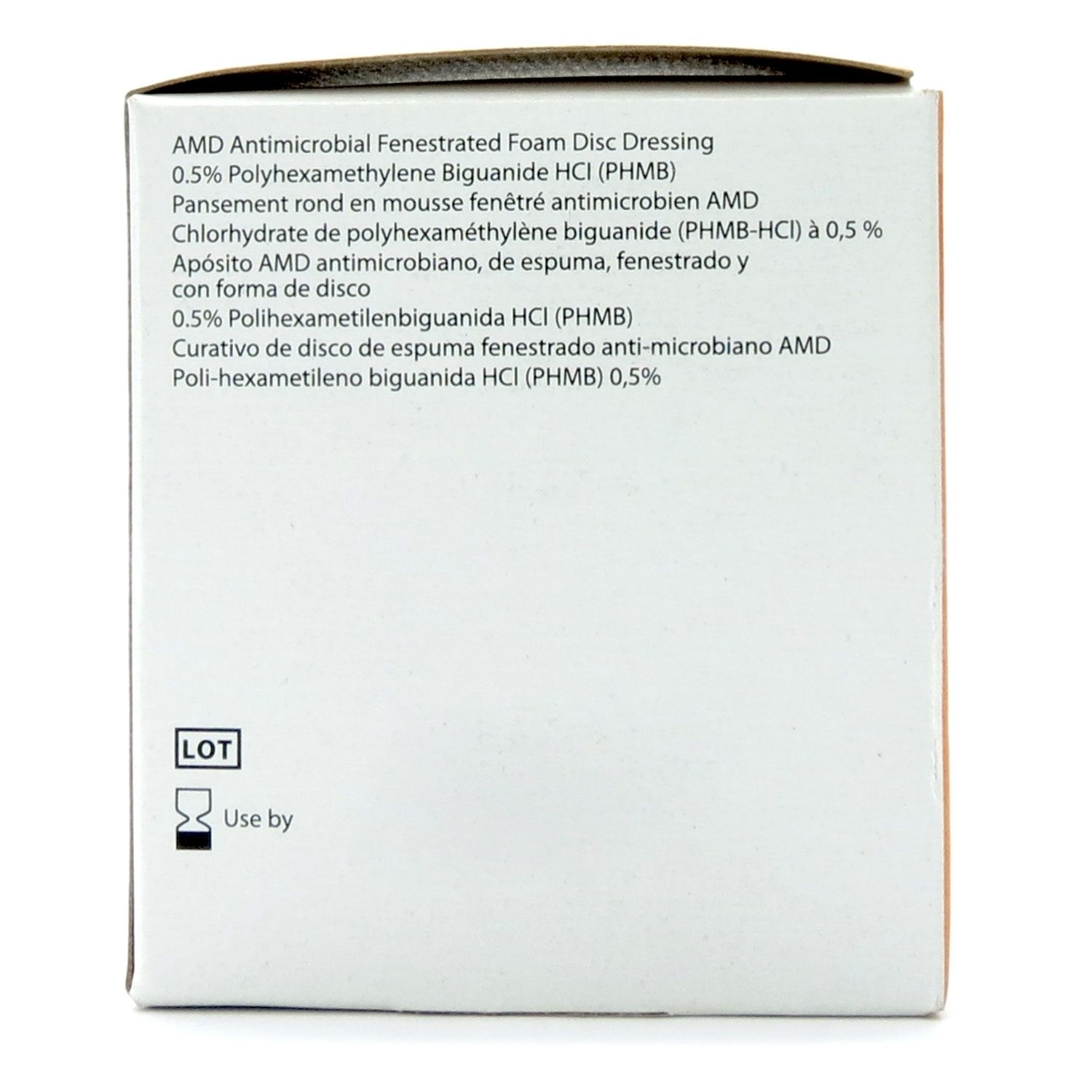 AMD Antimicrobial Disc Dressing, 1" w/4mm hole, Sterile, 10/Box | McGuff