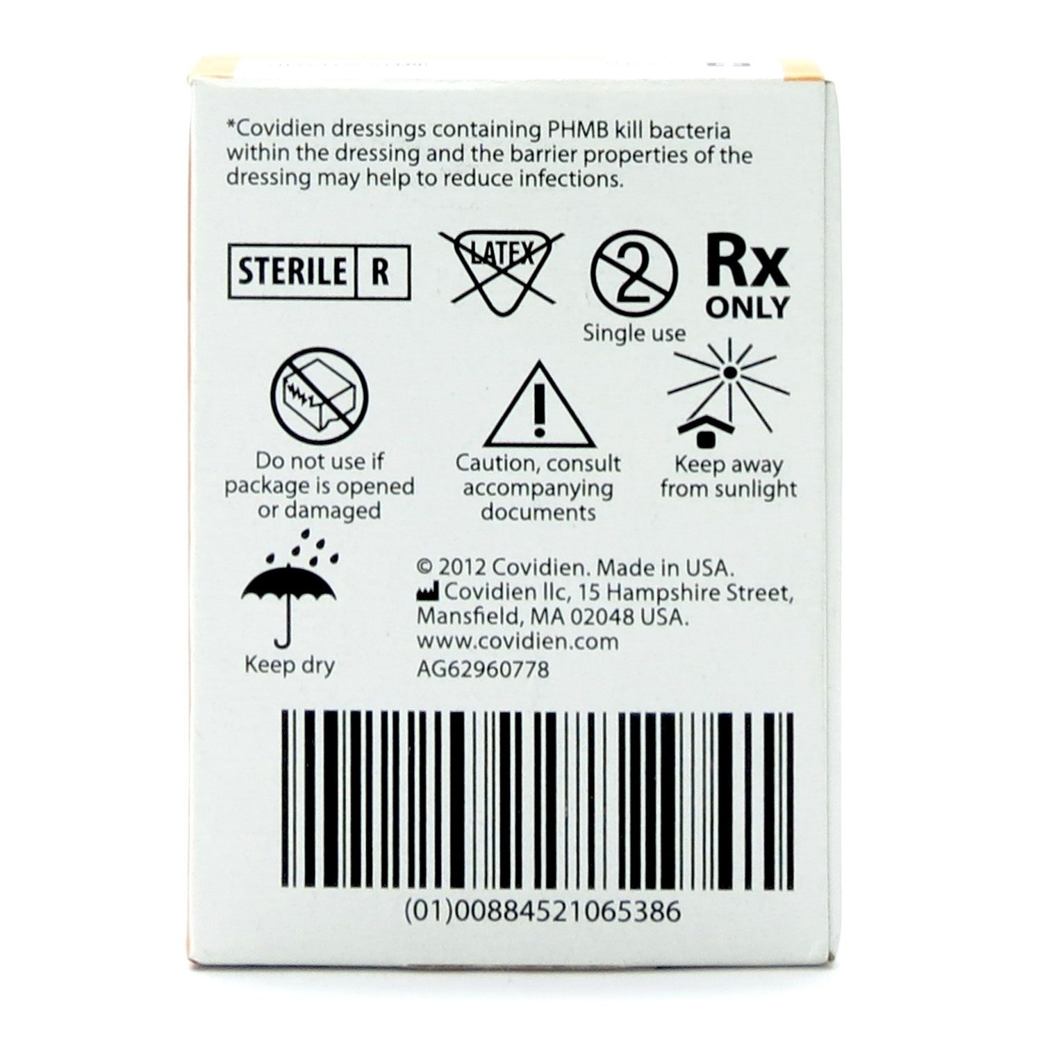 AMD Antimicrobial Disc Dressing, 1" w/4mm hole, Sterile, 10/Box | McGuff