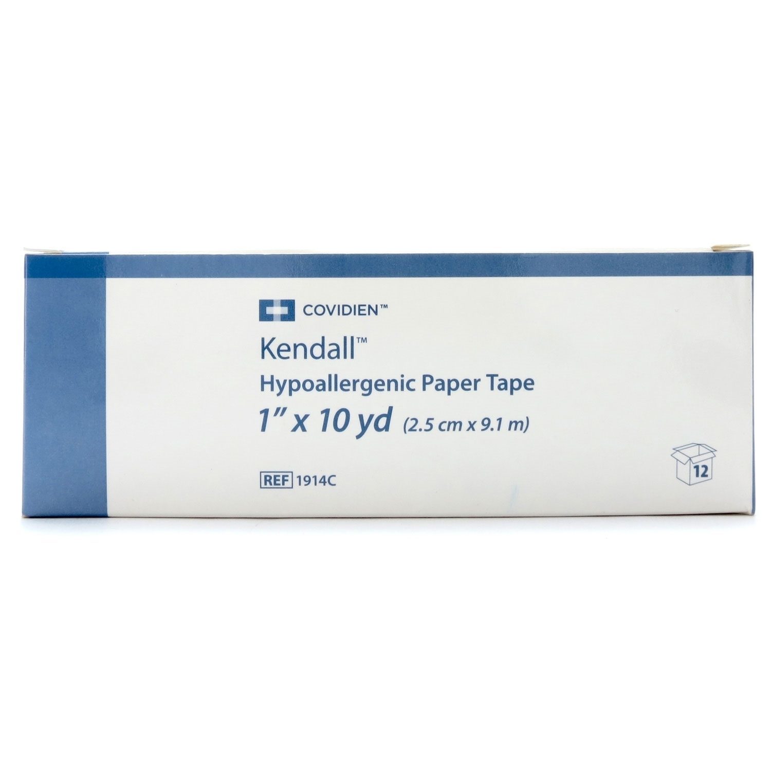 Tape, Paper, 1" x 10 Yards, Kendall Hypoallergenic, 12/Box | McGuff