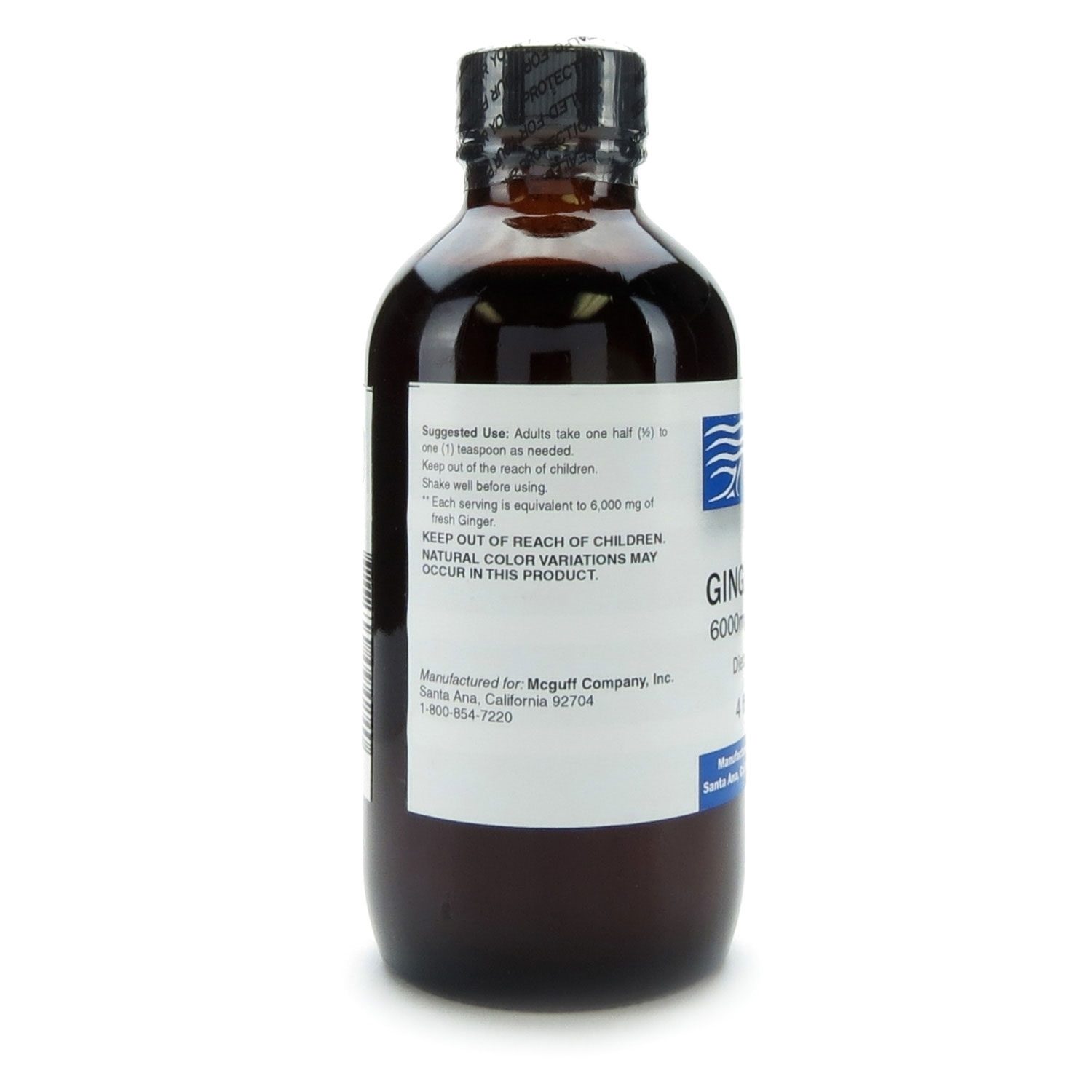 Ginger Power Syrup, Concentrate, 4oz/Bottle | McGuff