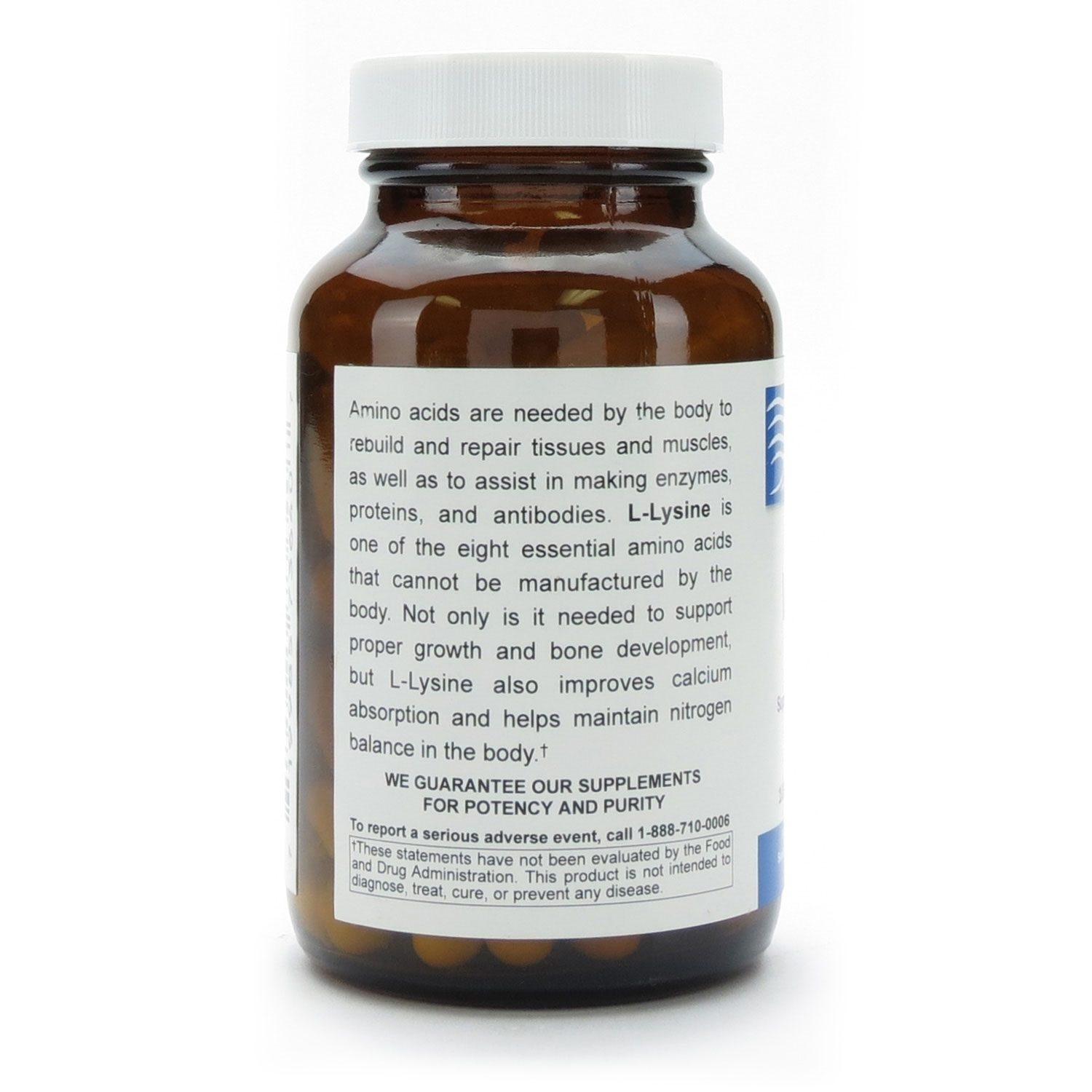 L-Lysine, 500 mg, 50 Capsules | McGuff