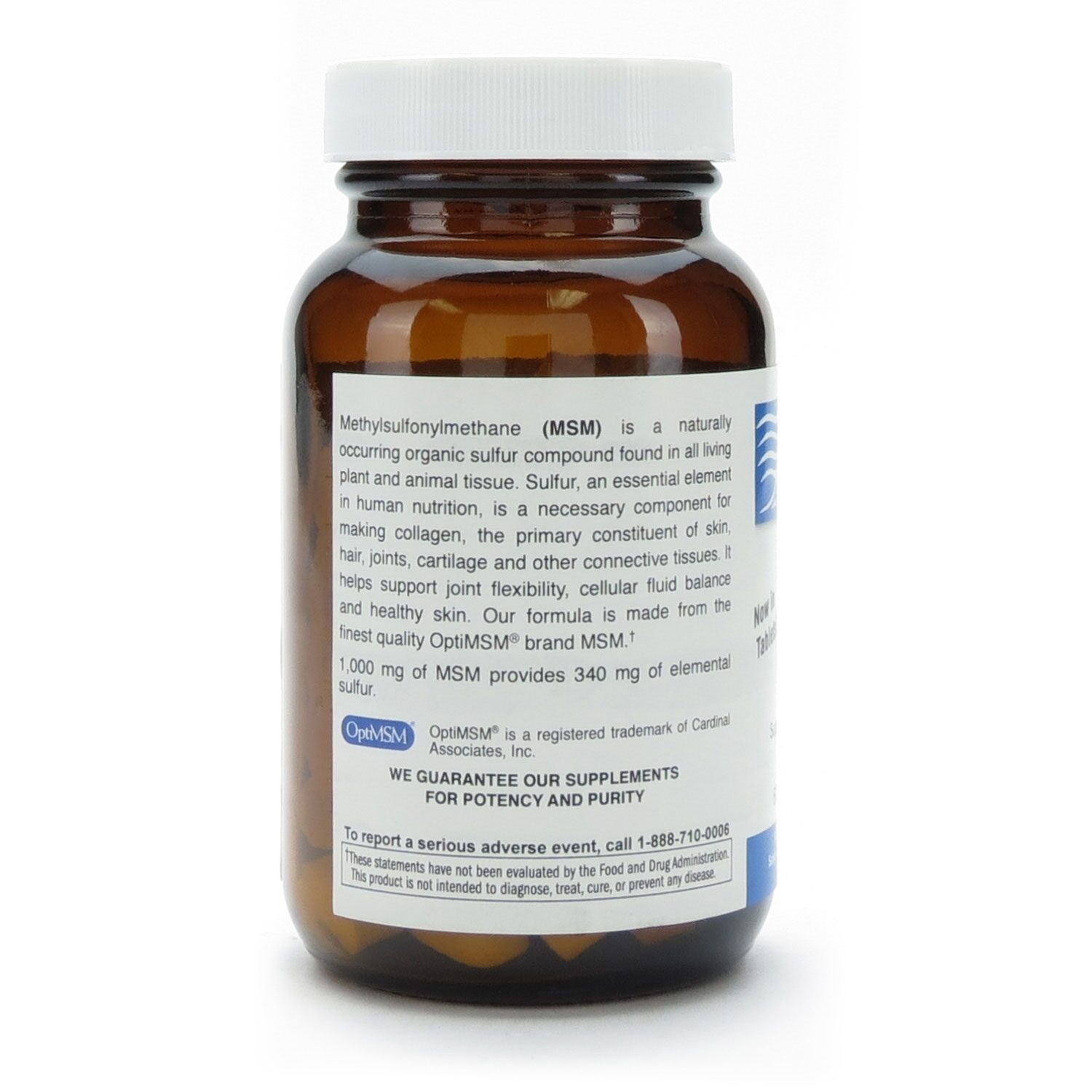 MSM 1000 mg Tablets, 60 Count | McGuff