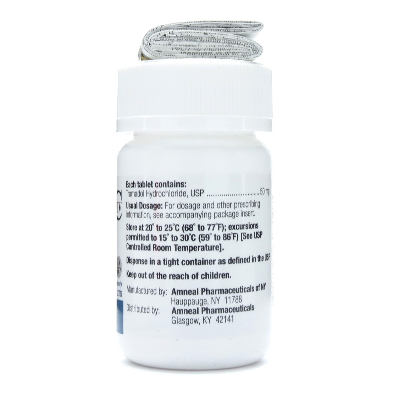 Tramadol HCl (C-IV) 50mg, 100 Tablets/Bottle | McGuff