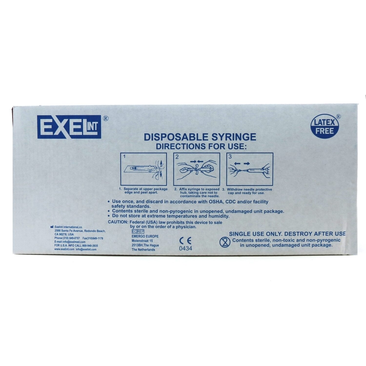 Exel Syringe with Luer Lock Tip | McGuff