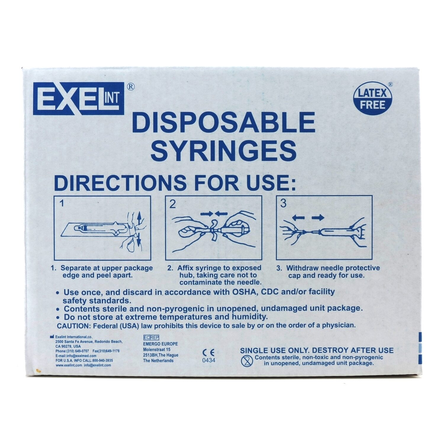 Exel Syringe with Luer Lock Tip | McGuff