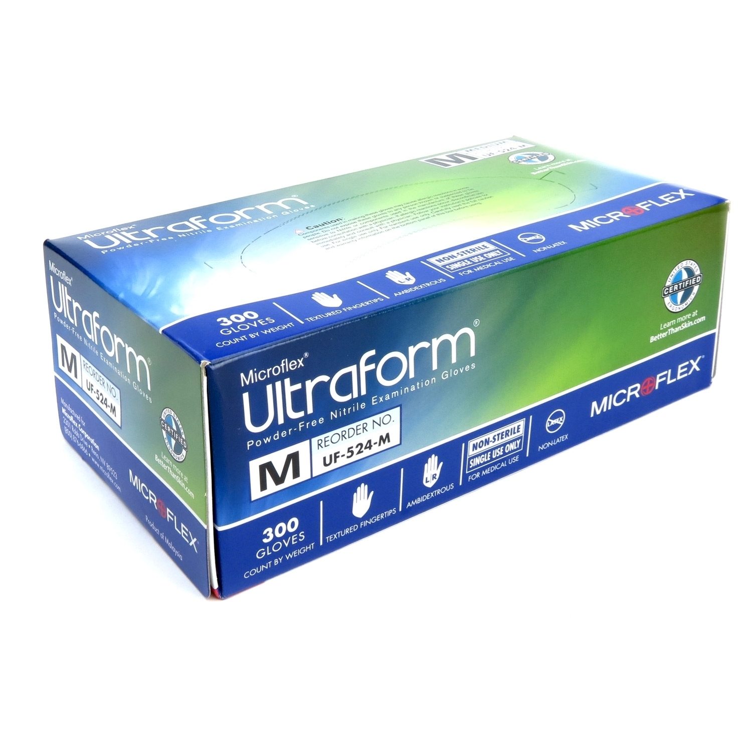 Gloves, Nitrile, Ultraform, Powder-free, Blue 300/Box | McGuff