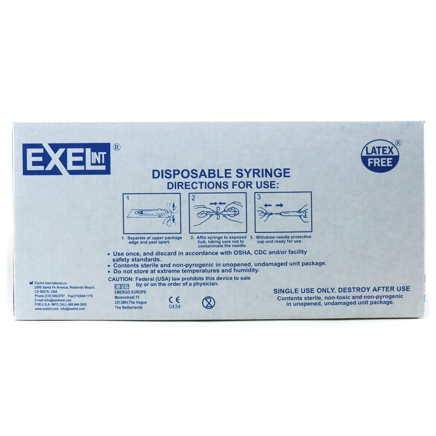Exel Syringe with Luer Lock Tip | McGuff
