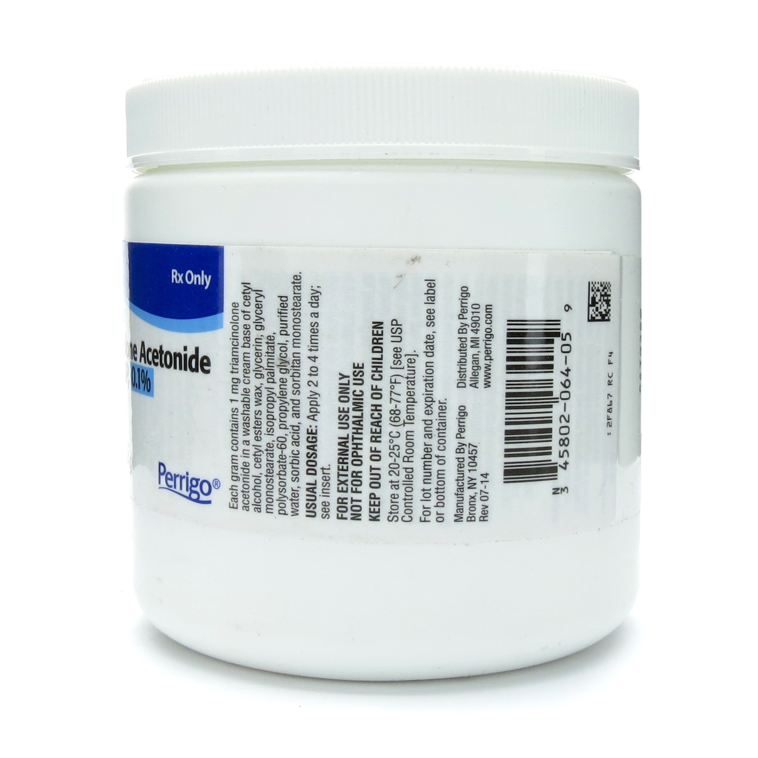 Triamcinolone Acetonide 0.1% Cream 454 g | McGuff