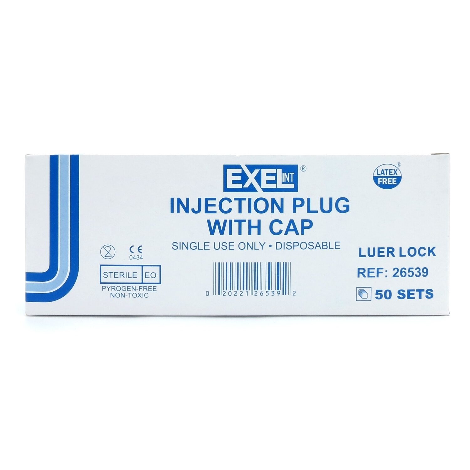 Injection Plug, Luer-Lock, Exel, Latex-Free, Each | McGuff