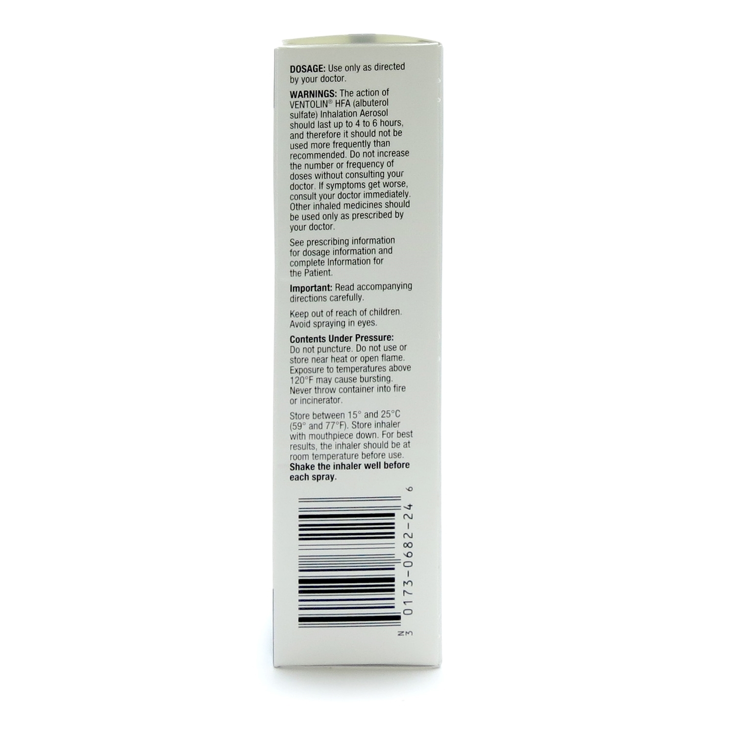 Ventolin HFA Albuterol Sulfate 90 mcg Inhalation Aerosol 8 g, Each | McGuff