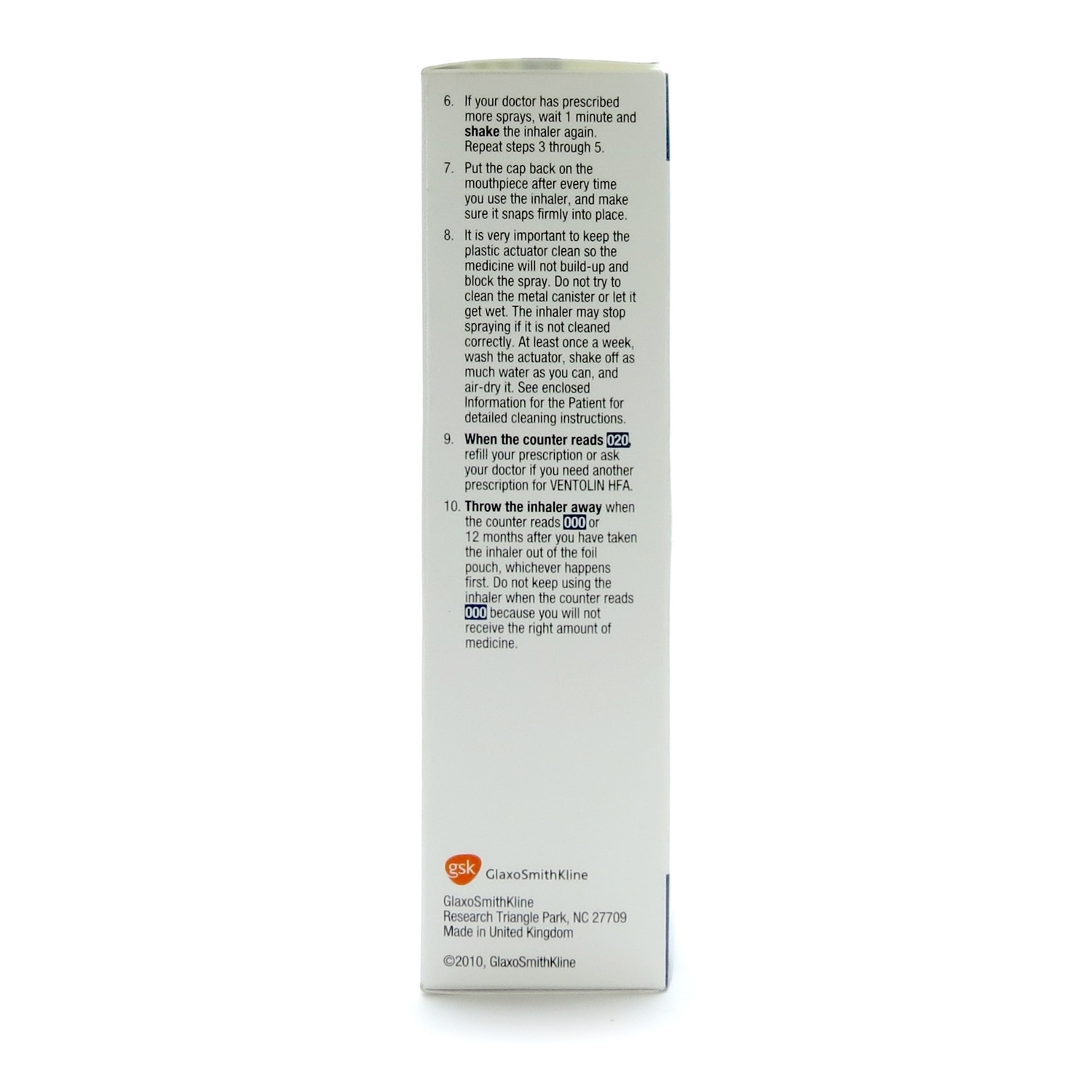 Ventolin HFA Albuterol Sulfate 90 mcg Inhalation Aerosol 8 g, Each | McGuff