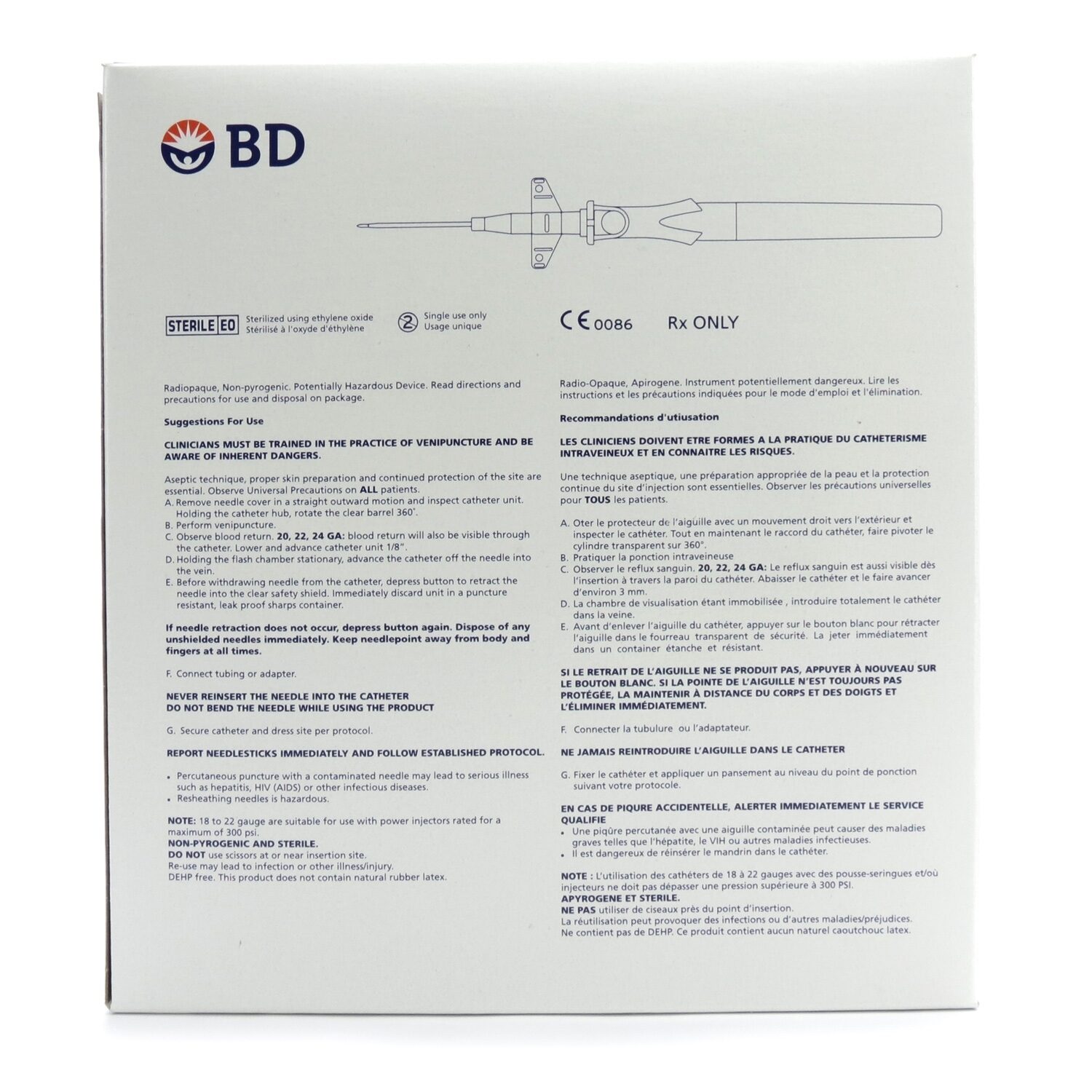 Insyte™ Autoguard™ Peripheral IV Catheter, With Push-button Shielding ...