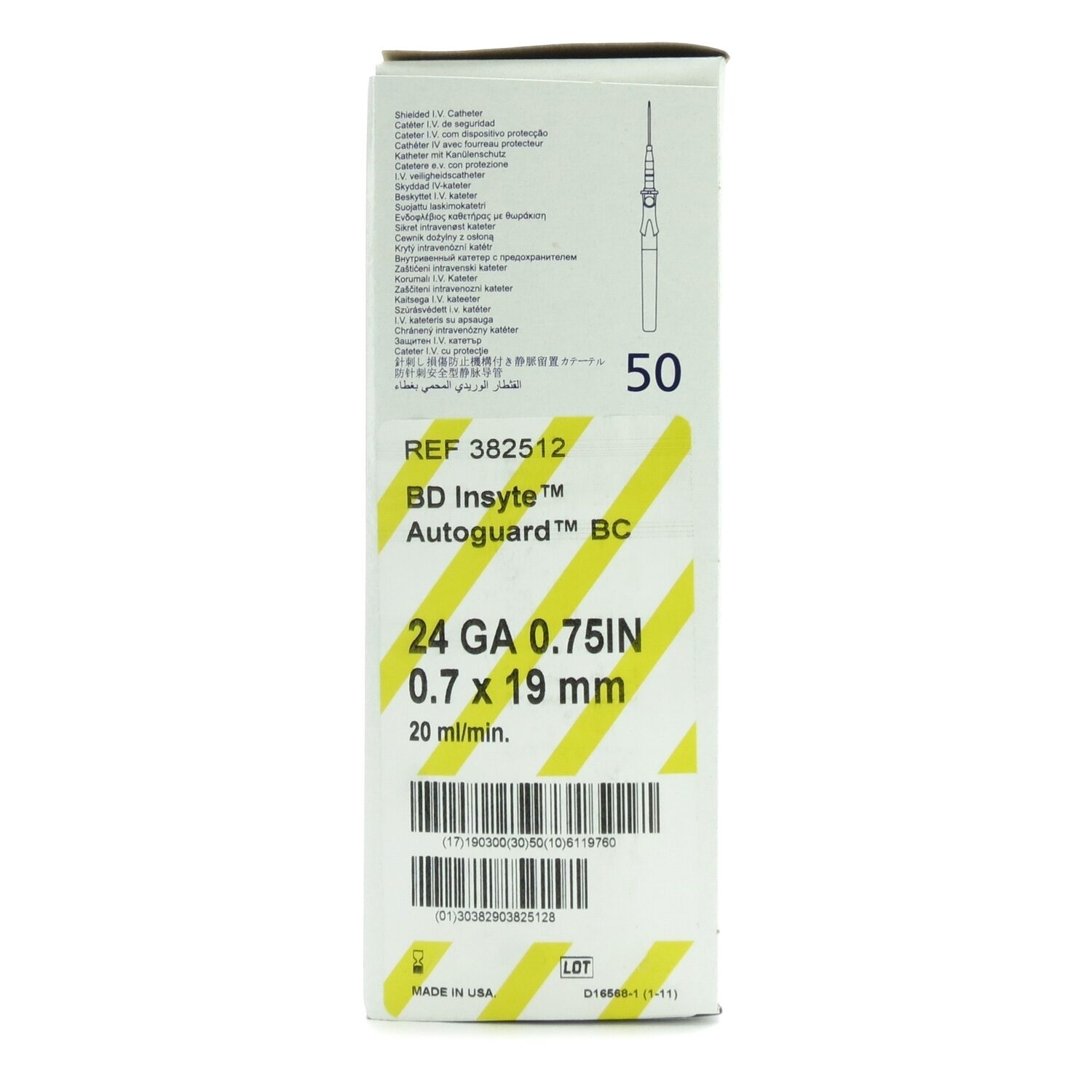 IV Catheter - BD Insyte Autoguard™ with Instaflash and Blood Control ...