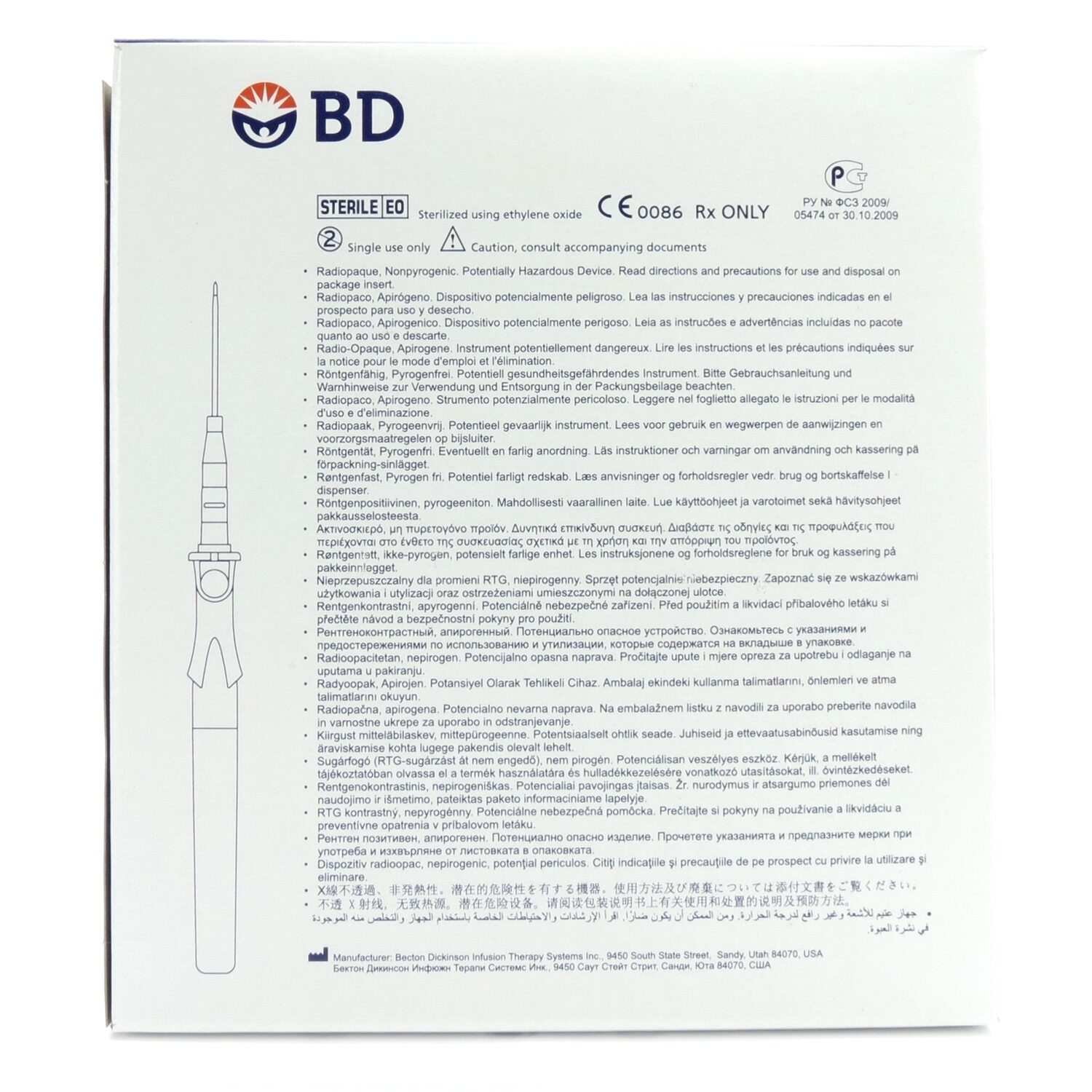 Insyte™ Autoguard™ Blood Control Peripheral IV Catheter, With Push ...