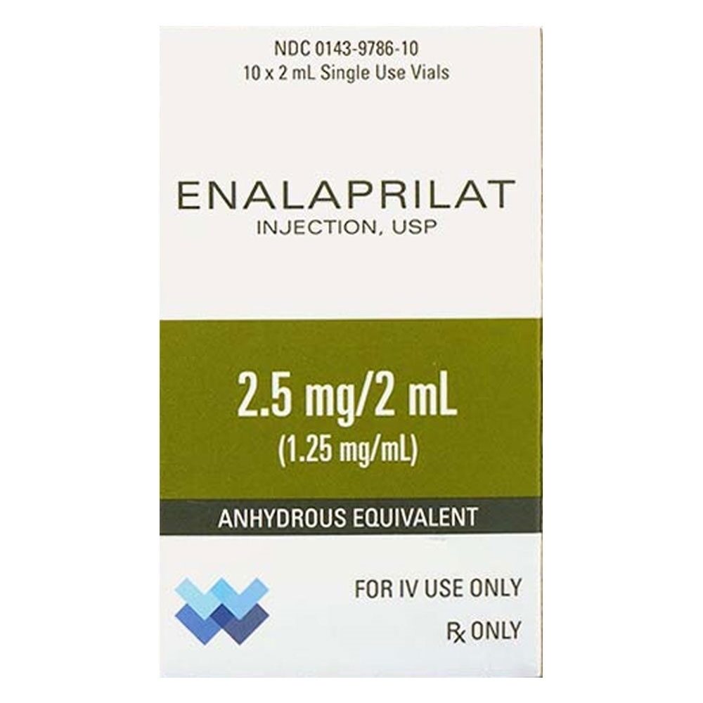 Enalaprilat, 1.25mg/mL, SDV, 2mL Vial, 10 Vials/Tray | McGuff